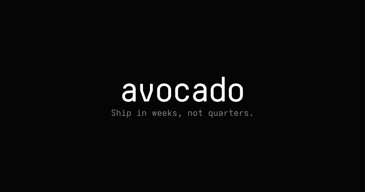 Build Products. Deploy AI Agents. | Avocado — Nearshore Software Studio
